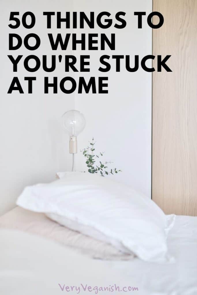 50 things to do when you're stuck at home 1 - Very Veganish