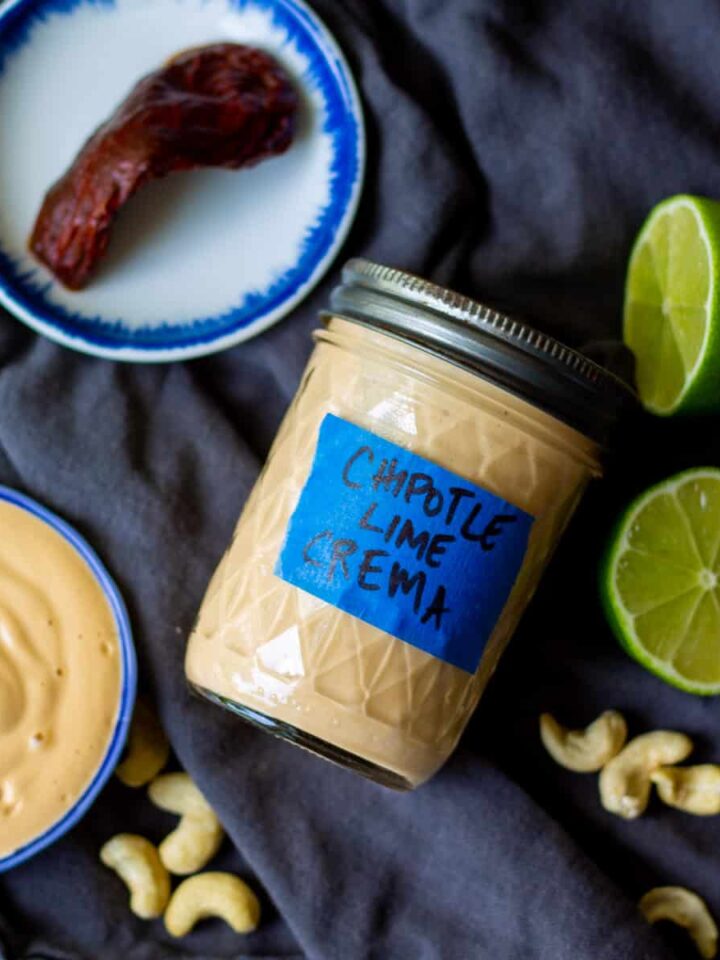 Vegan Cilantro Lime Jalapeño Crema