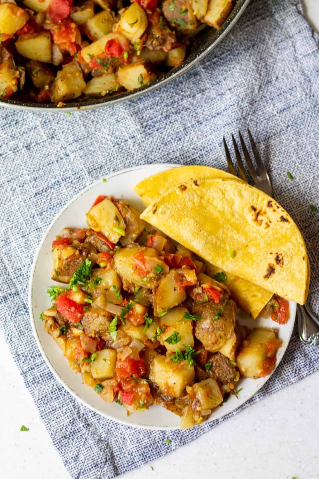 Papas a la Mexicana (oil-free Mexican-style breakfast potatoes) - Very ...