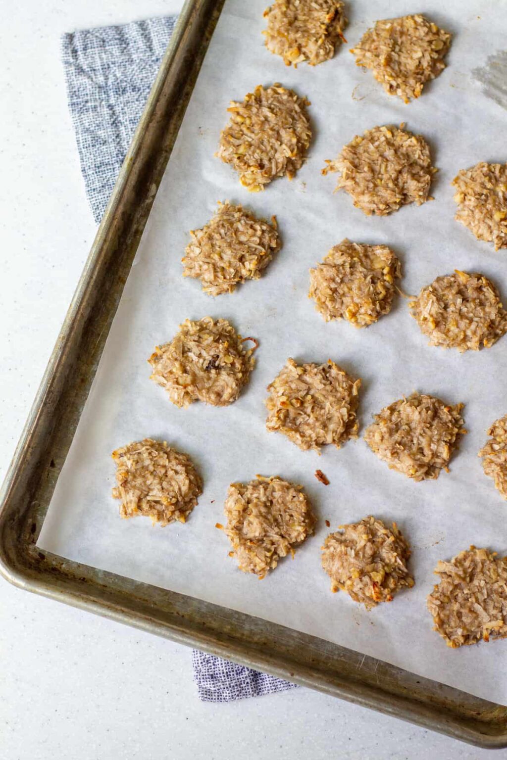 3-Ingredient Banana Coconut Walnut Cookies - Very Veganish