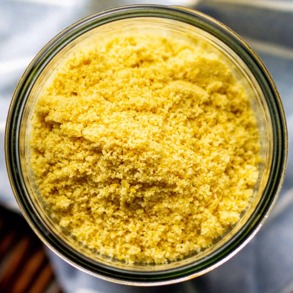 Easy Vegan Parmesan Cheese Substitute with Almond Flour - Very Veganish