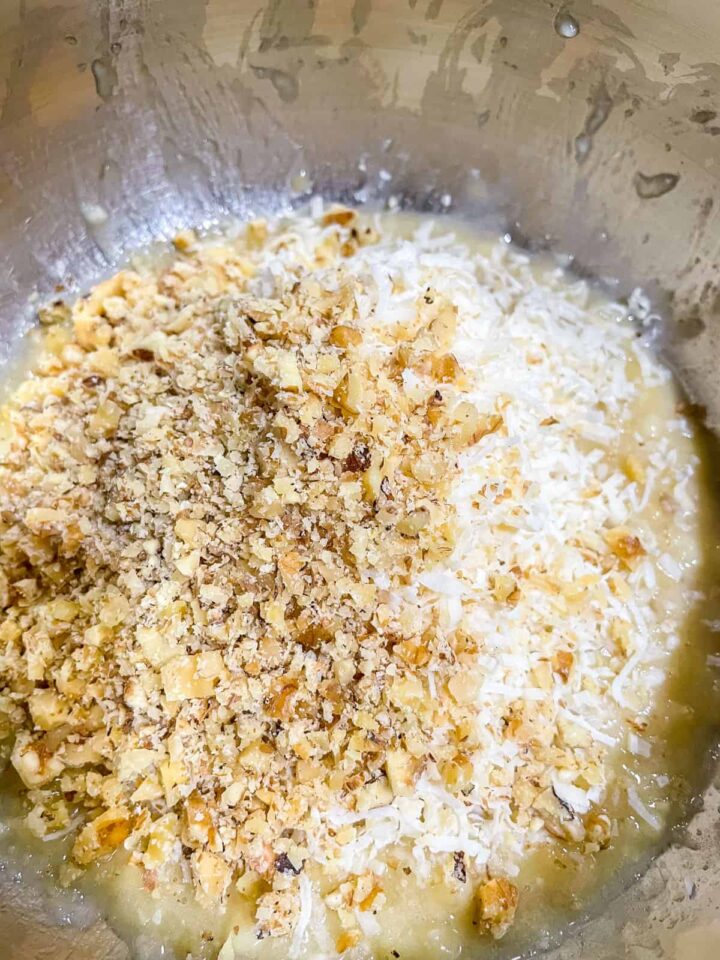 3-Ingredient Banana Coconut Walnut Cookies - Very Veganish