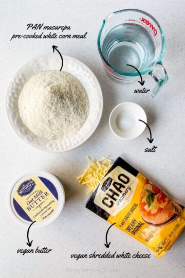 Vegan Arepas con Queso - Very Veganish
