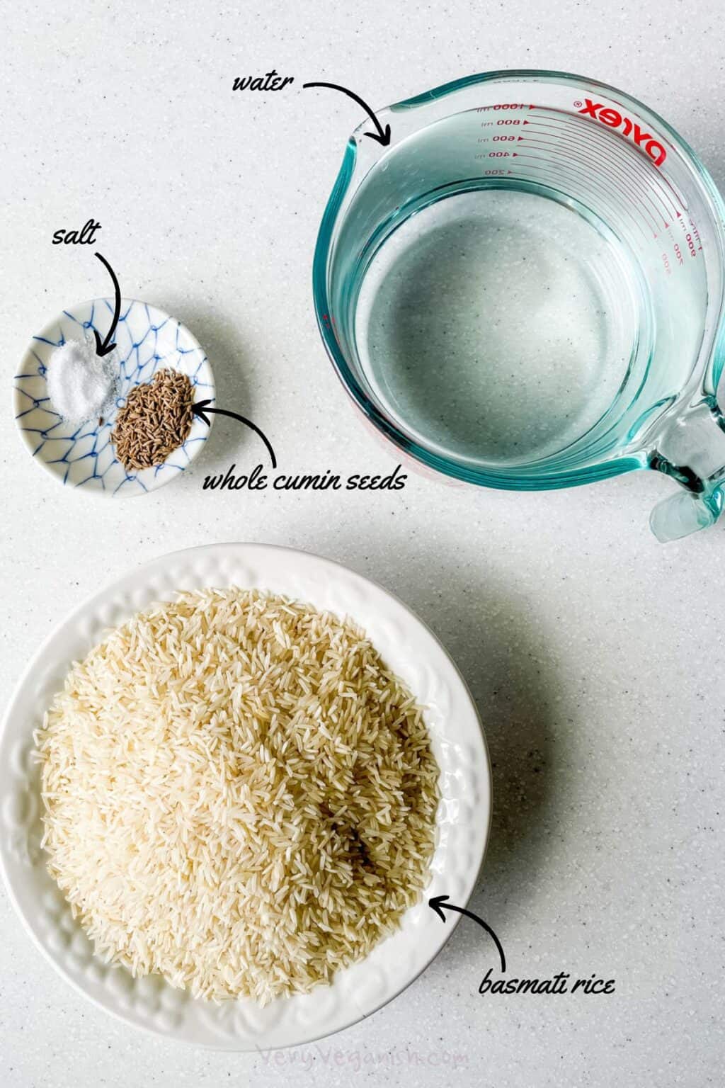 Basmati Rice with Cumin Seeds (oil-free jeera rice) - Very Veganish