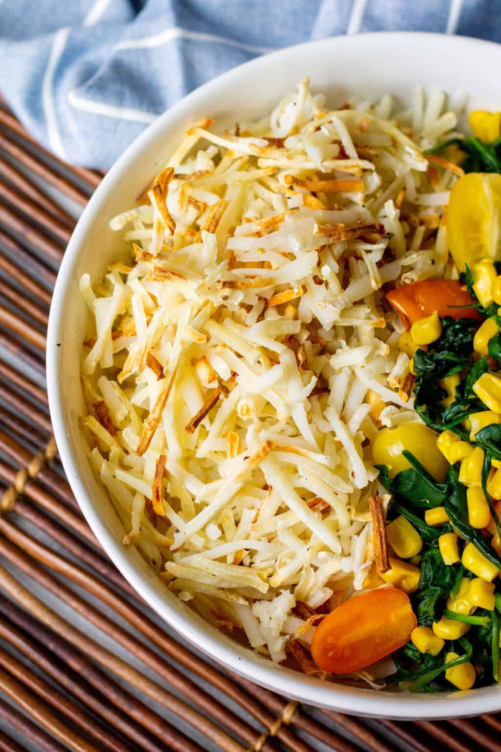Air Fryer Hash Browns (Using Frozen Shredded Potatoes) - Very Veganish